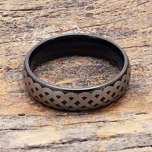 Octavian Black Rope Celtic Rings - Forever Metals