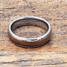 Neptune Men's Redwood Wooden Rings - Forever Metals