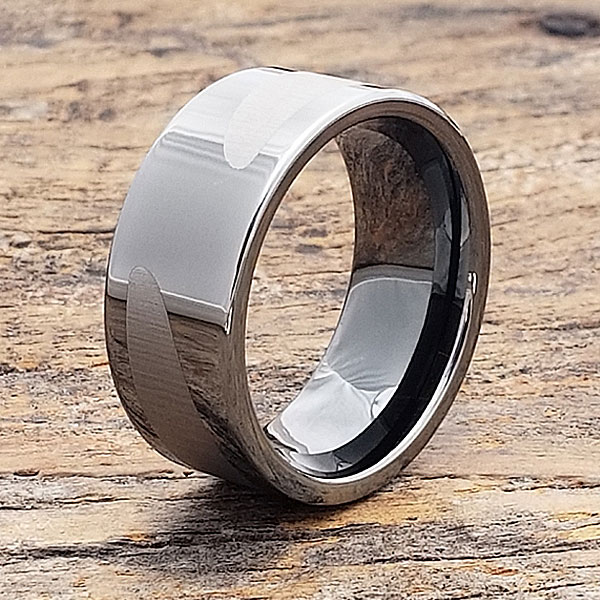Trojan Gunmetal Black Ice Unique Rings - Forever Metals