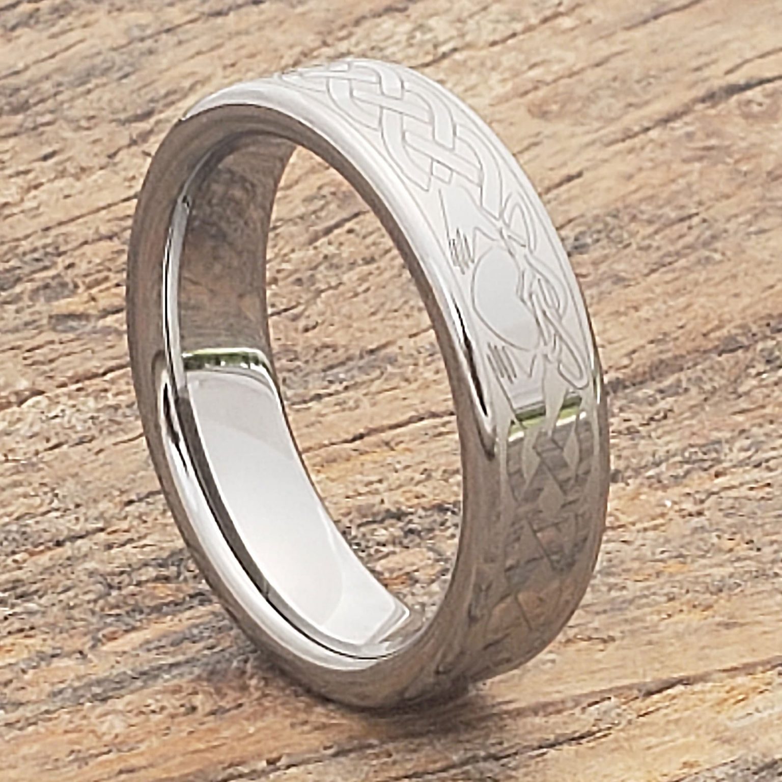 Medieval Irish Black Beveled Celtic Rings - Forever Metals