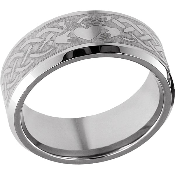 Clatter Irish Claddagh Rings - Beveled - Forever Metals