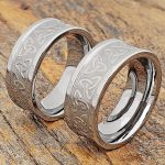 Conquest Carved Triquetra Trinity Signet Rings - Forever Metals