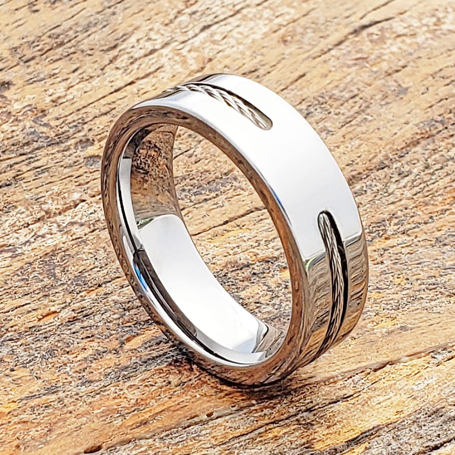 Inlay Rings that can be tailored to your inlay preference - Forever Metals