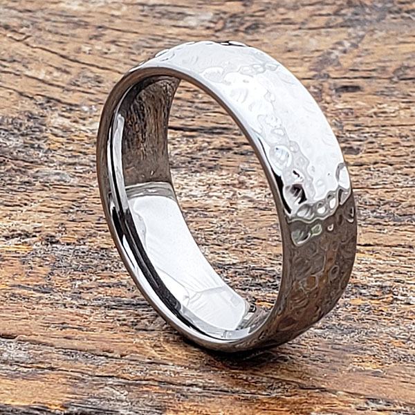 Hammered Rings - Striking | Ultra Polished - Forever Metals