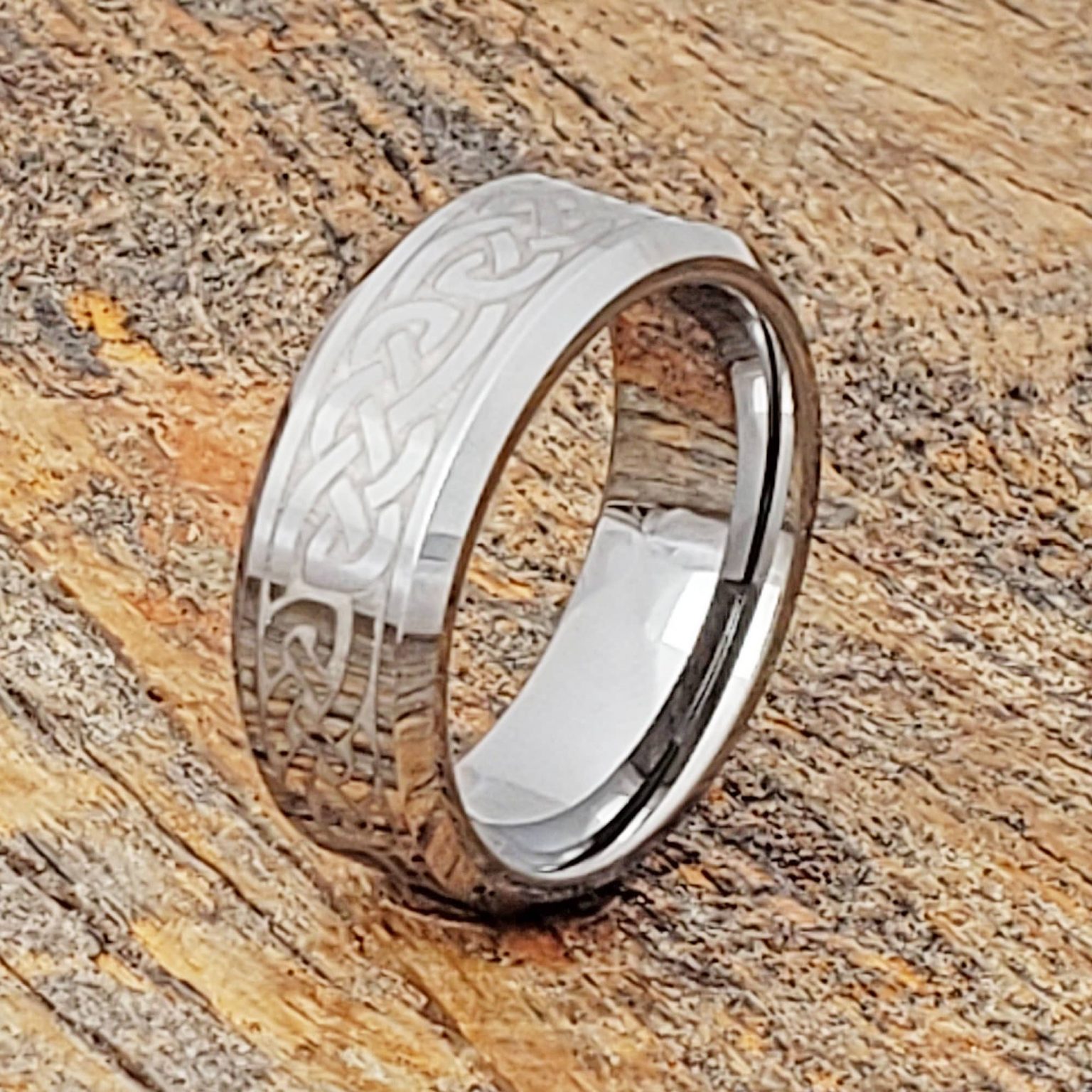 Medieval Silver Irish Beveled Celtic Rings - Forever Metals