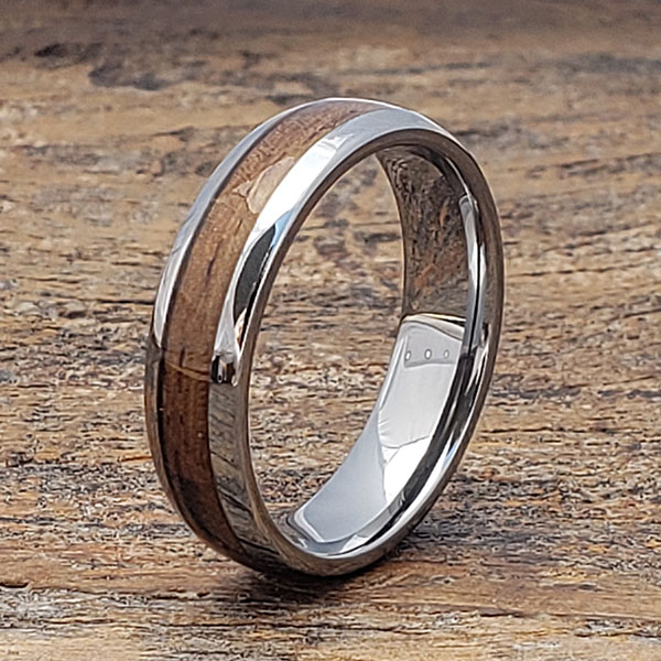 Neptune Men's Redwood Wooden Rings - Forever Metals