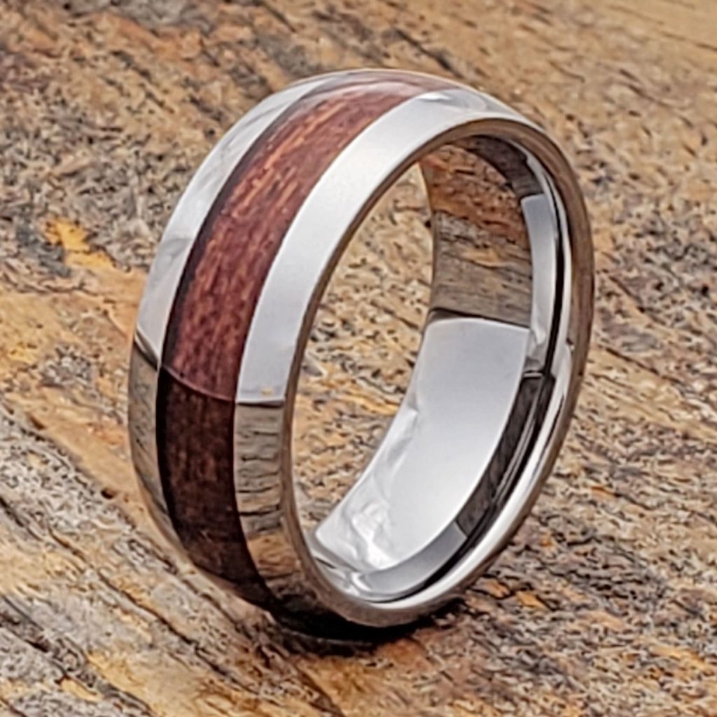 Neptune Redwood Wooden Rings - Earthy - Forever Metals
