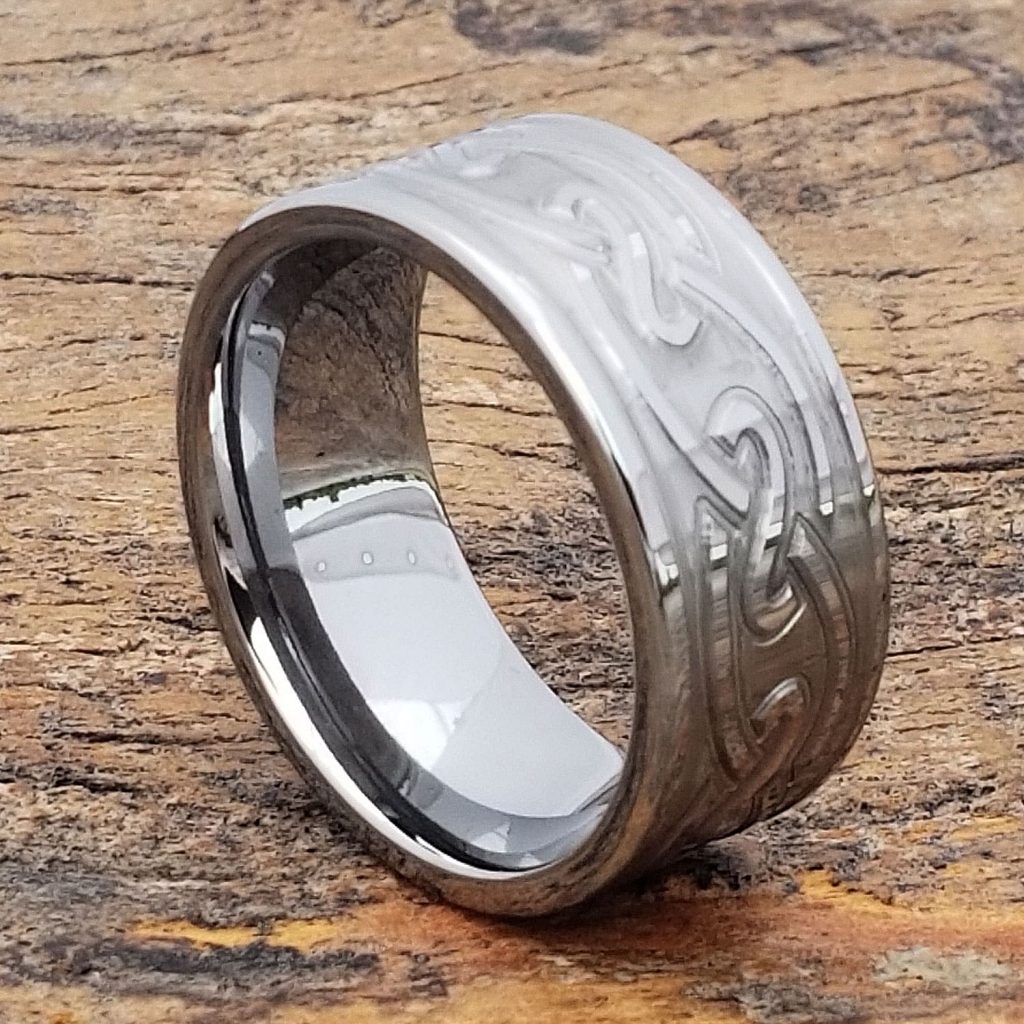 Oracle Carved Knotwork Celtic Rings - Forever Metals
