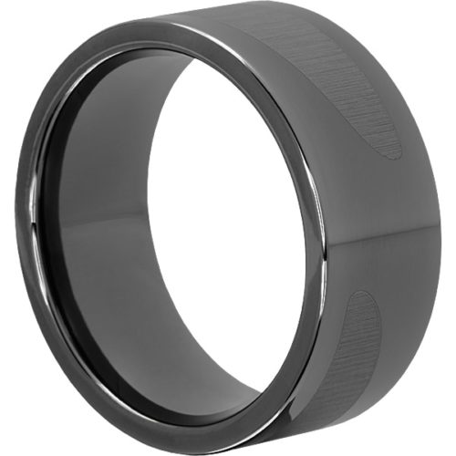 Trojan Gunmetal Black Ice Unique Rings - Forever Metals