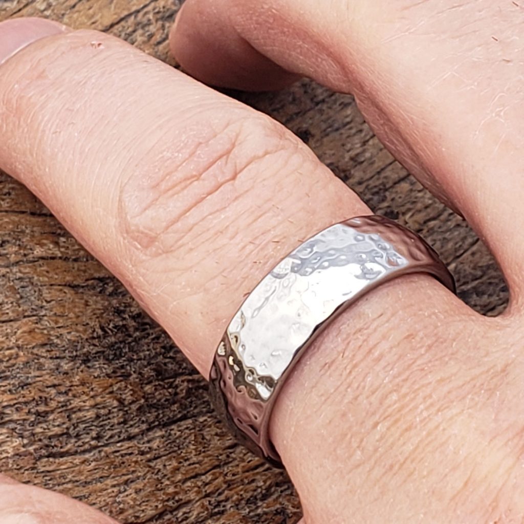 Hammered Rings - Striking | Ultra Polished - Forever Metals