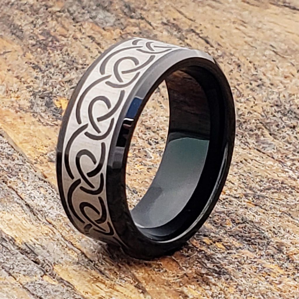 Dublin Black Infinity Rings - Forever Metals