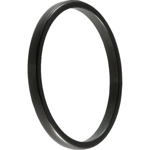 Eclipse Womens Stackable Rings - Black - Forever Metals