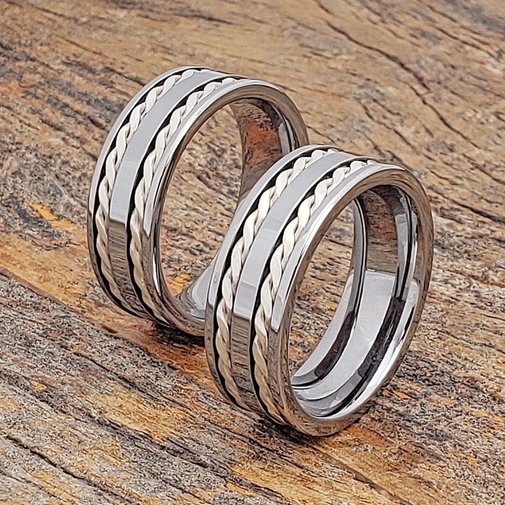 Braided Silver Infinity Rings - Forever Metals