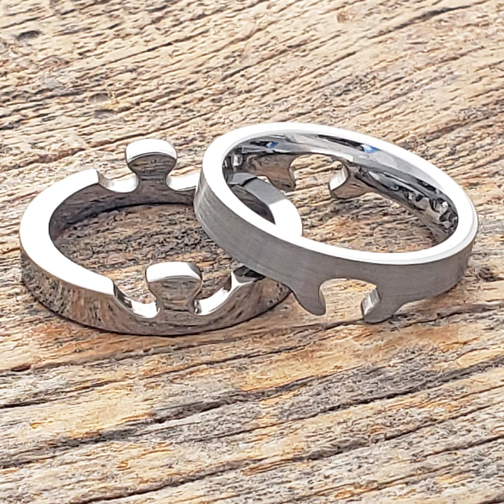 Interlocking Brushed Puzzle Rings Lupon gov ph