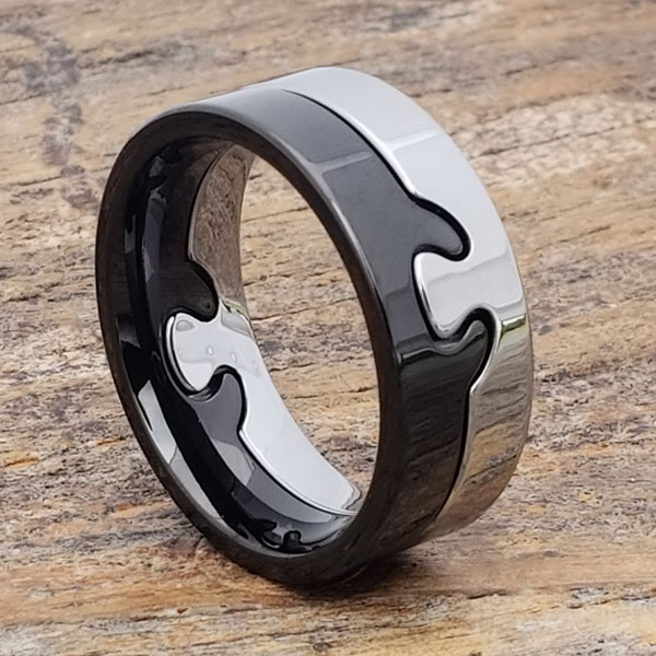 Interlocking Puzzle Rings - Forever Metals