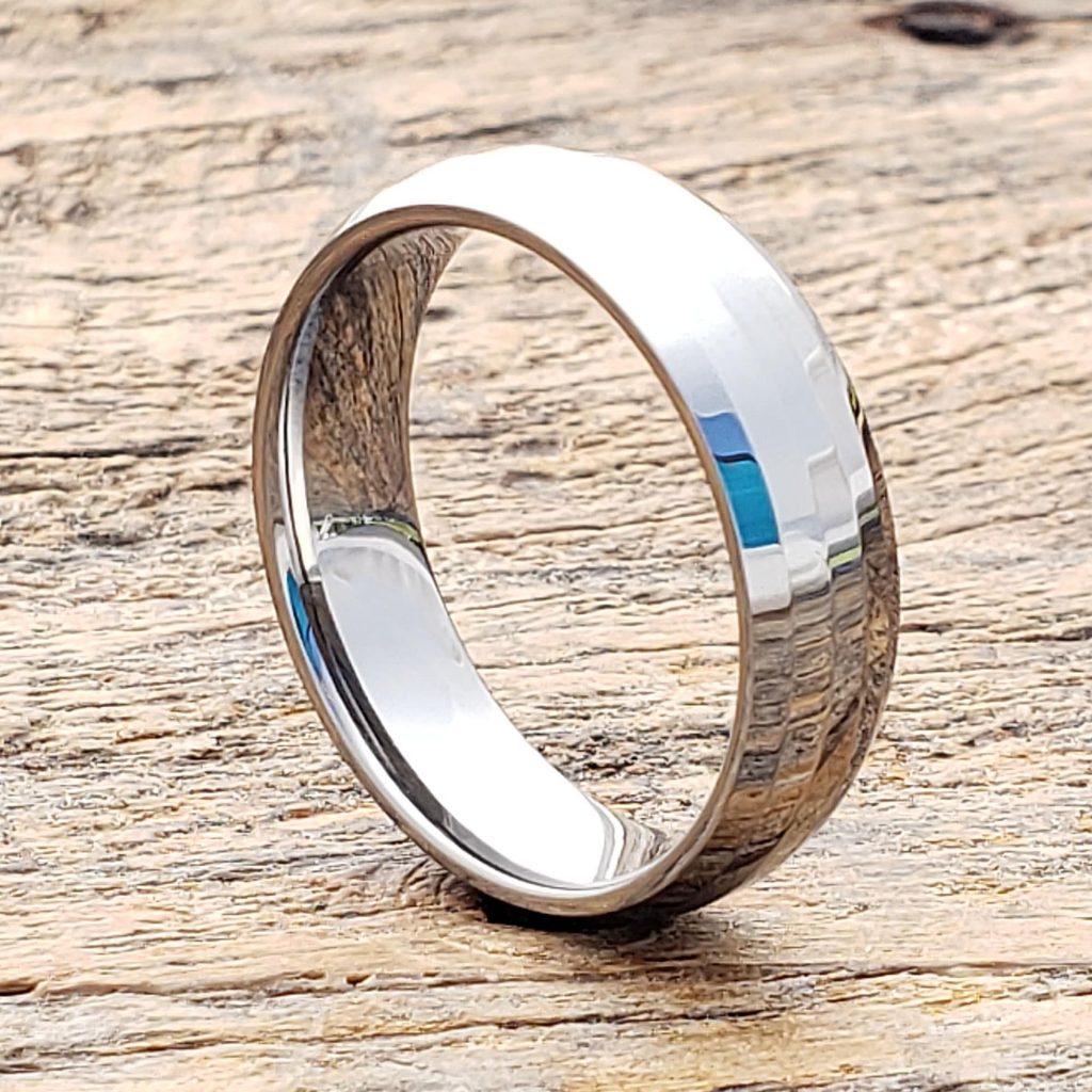 Janus Matching Faceted Rings - Reflective - Forever Metals