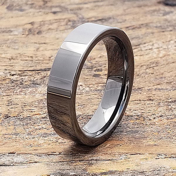Europa Grey Tungsten Rings - Light Black - Forever Metals