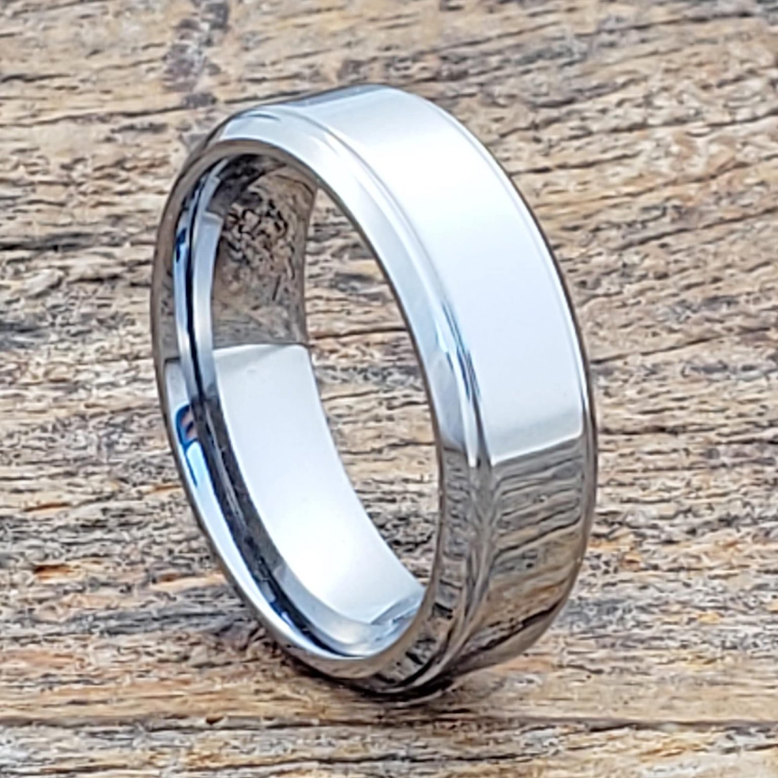 Mercury Polished Womens Tungsten Rings - Forever Metals