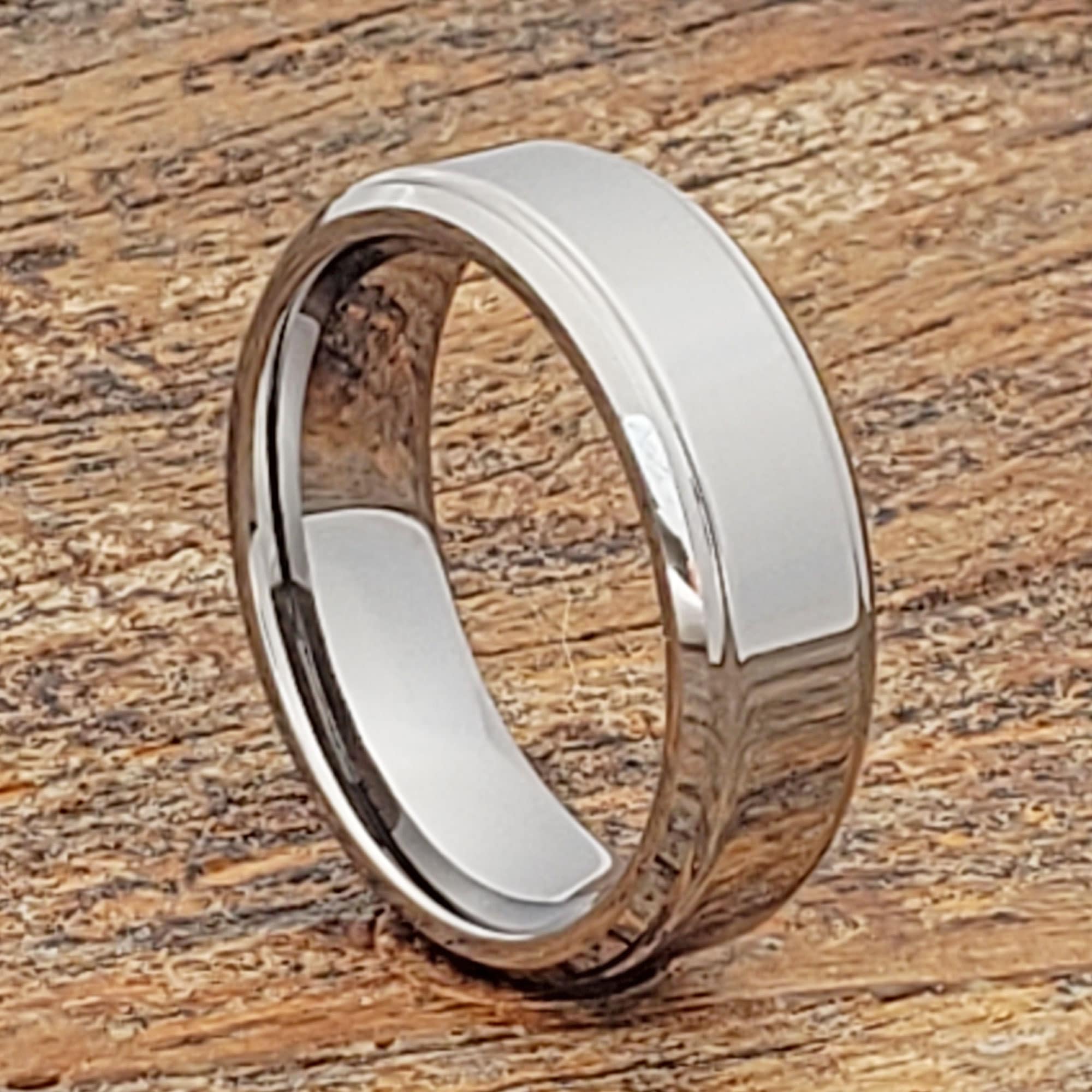 Mercury Polished Womens Tungsten Rings - Forever Metals