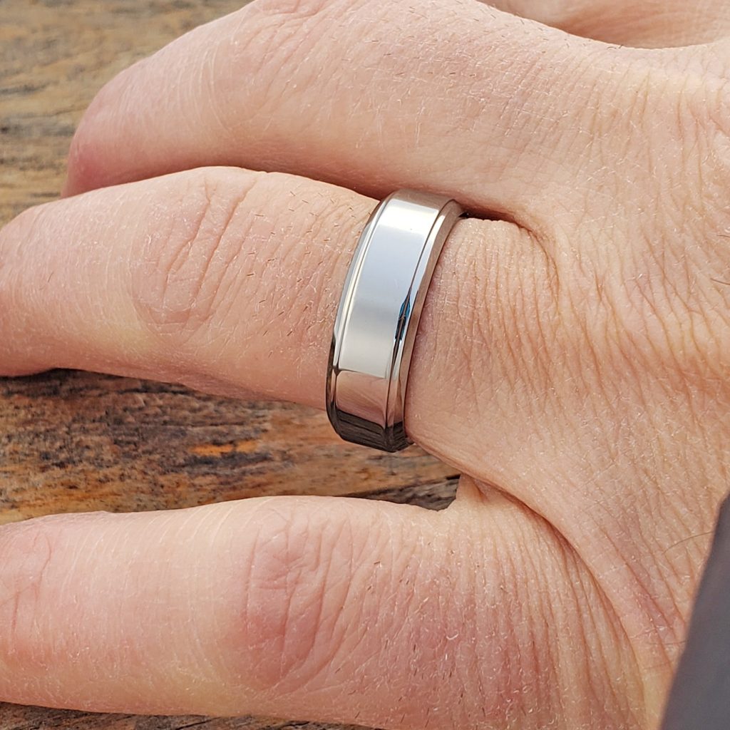 Mercury Polished Womens Tungsten Rings - Forever Metals