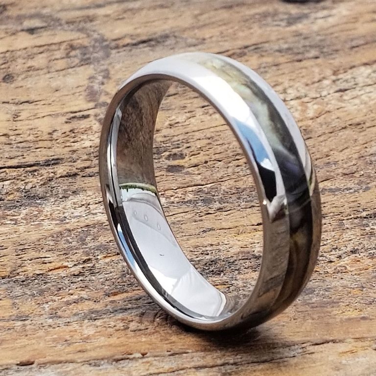 Regal Abalone Mens Inlay Shell Rings - Forever Metals