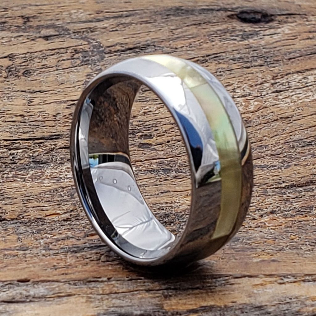 Epic Abalone Mens Inlay Shell Rings - Forever Metals