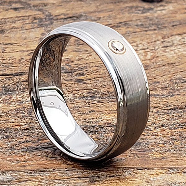 Classique Solitaire Gemstone Mens Diamond Rings - Forever Metals